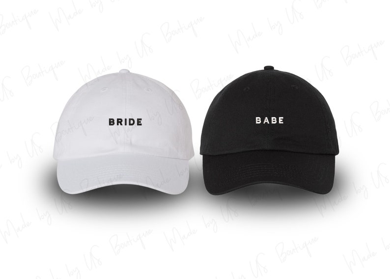 Bride and Babe Hat, Just Married, Wife, Wedding, Couples, Hubby, Wifey ...