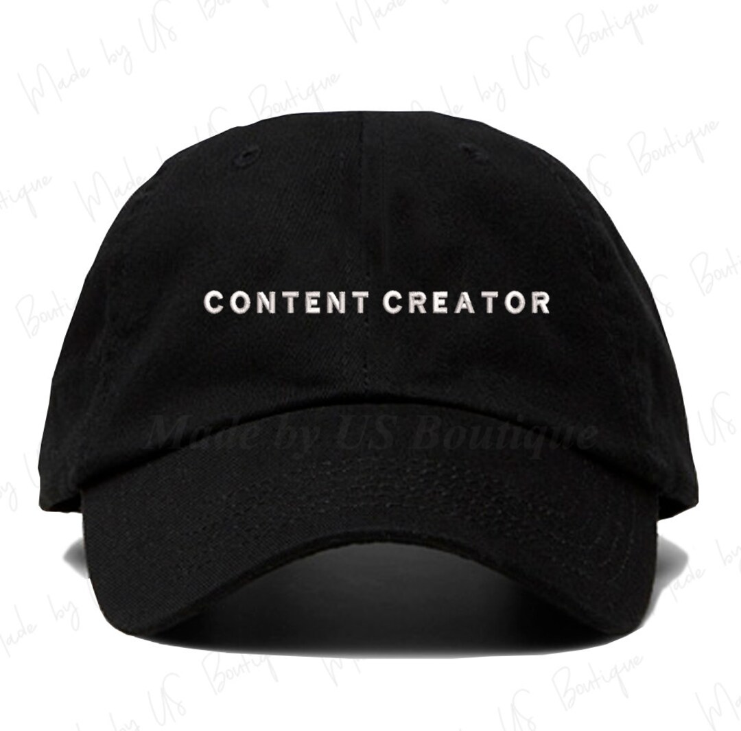 Content Creator Hat, Minimal, Simple, Lifestyle, Streetwear, Culture ...