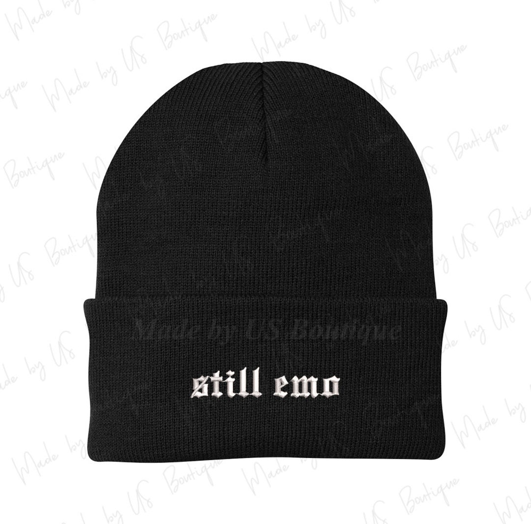 Still Emo Embroidered Beanie, Emo Hat, Golfer, Gift, Make America Emo ...