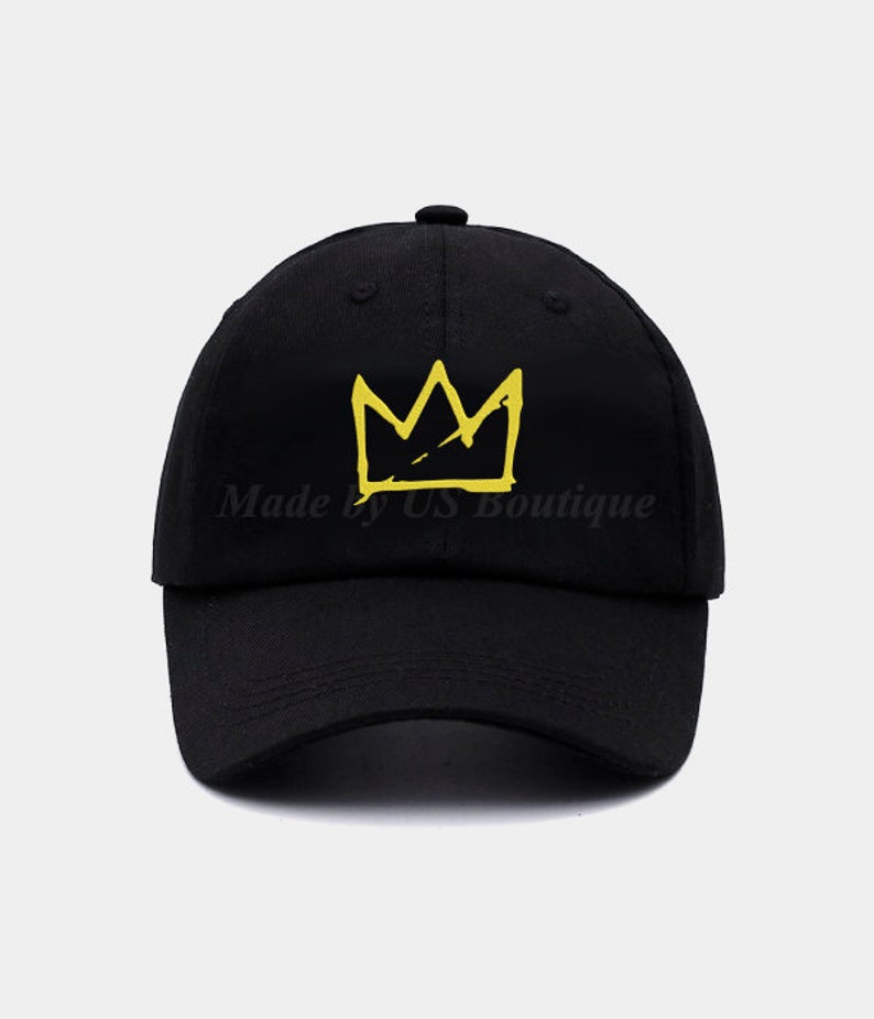 Basquiat Crown Hat Embroidered Baseball Dad Cap | Etsy