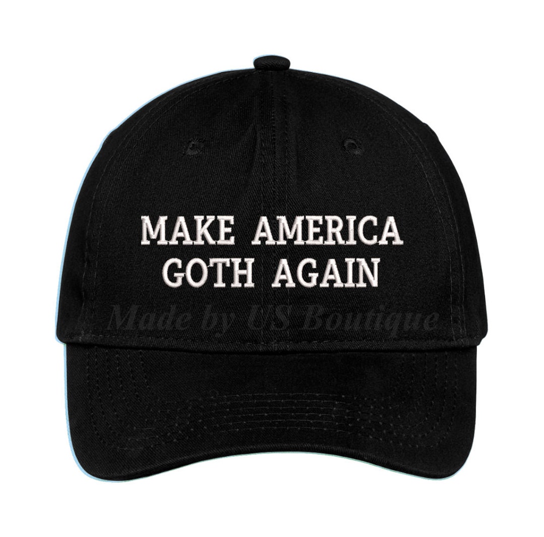 Make America Goth Again Hat Embroidered Baseball Dad Cap MAGA HAT, Emo ...