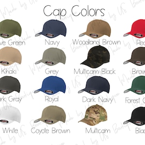 Personalized Custom Embroidered Fitted Hat | Flexfit Hat | Custom Logo ...