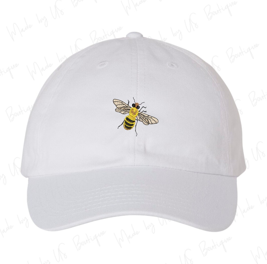 Bee Hat Embroidery Design Vintage Hat Dad Hat Cute Farm Gift Animal Hat ...
