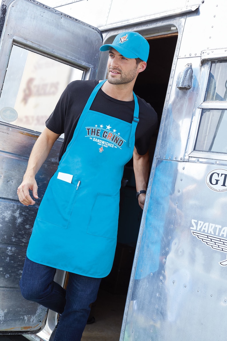 Custom Embroidered Apron Custom Logo Design Your Own Custom - Etsy
