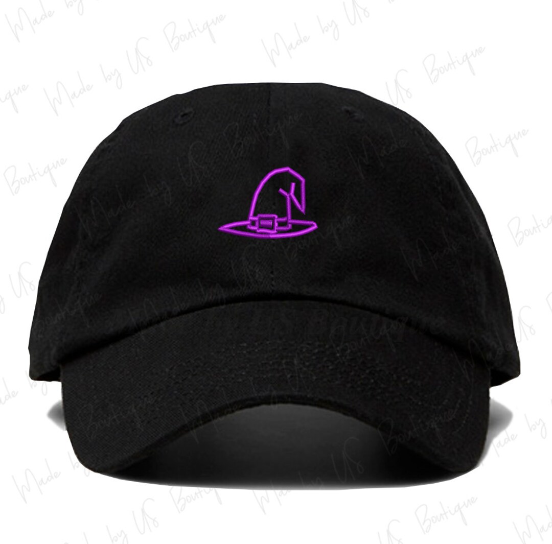 Witch Hat Embroidered Dad Cap | Spooky Gifts | Boo | Halloween Baseball ...
