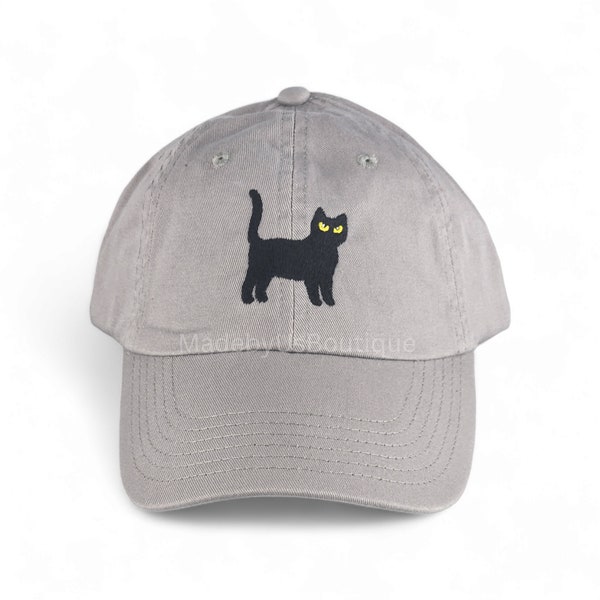 Grey Cat Baseball Hat - Etsy