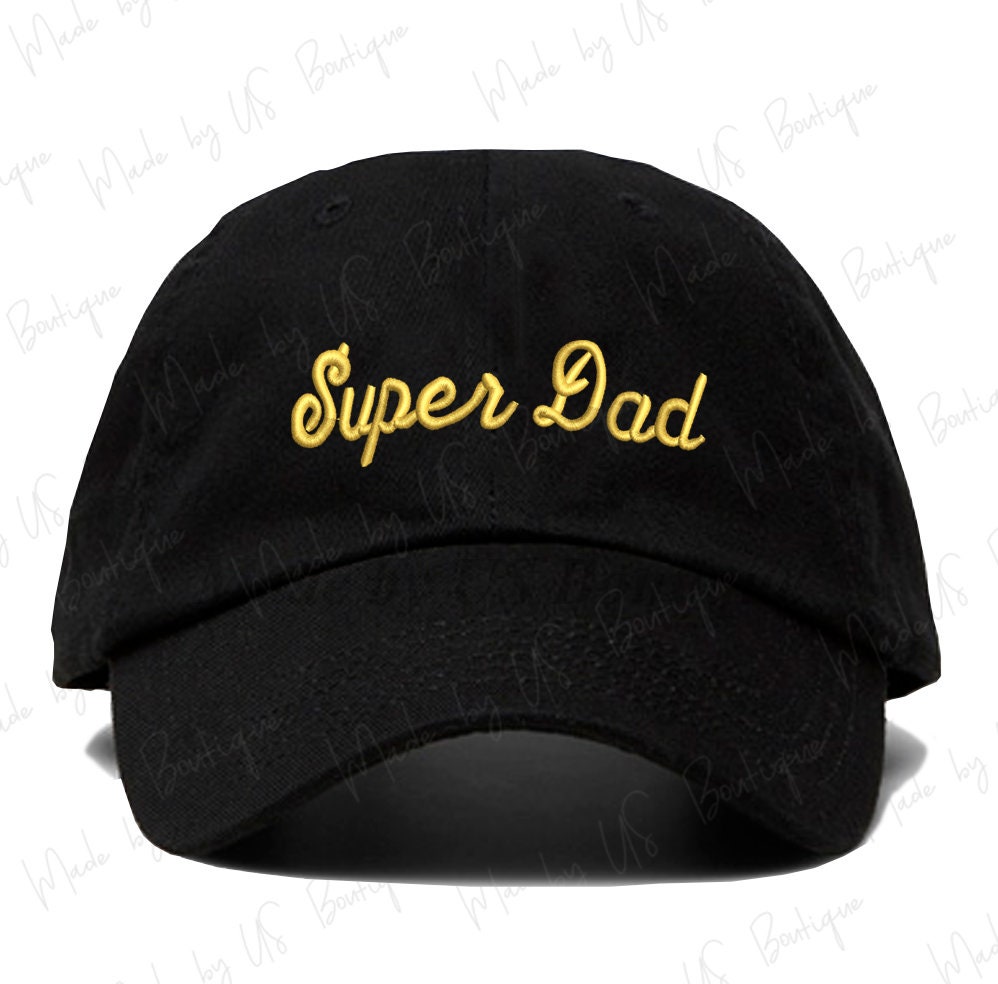 Super Dad Embroidered Hat, Father's Day Baseball Cap - Etsy