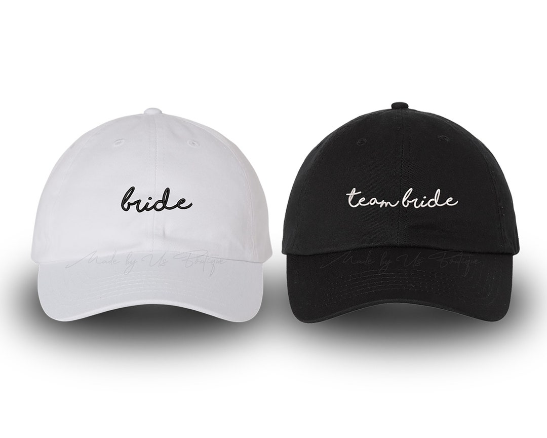 Bride and Team Bride Hat, Just Married, Wife, Wedding, Couples, Hubby ...