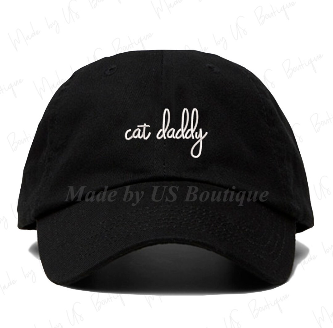 Cat Daddy Hat Customizable Hat Embroidered Baseball Dad Cap - Etsy