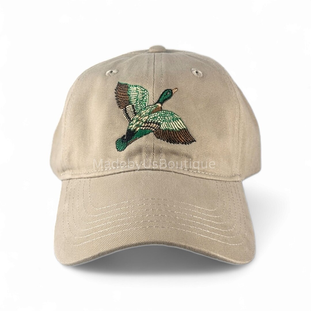 Duck Hat | Flying Duck | Embroidery Design | Dad Hat | Cute Farm Gift ...