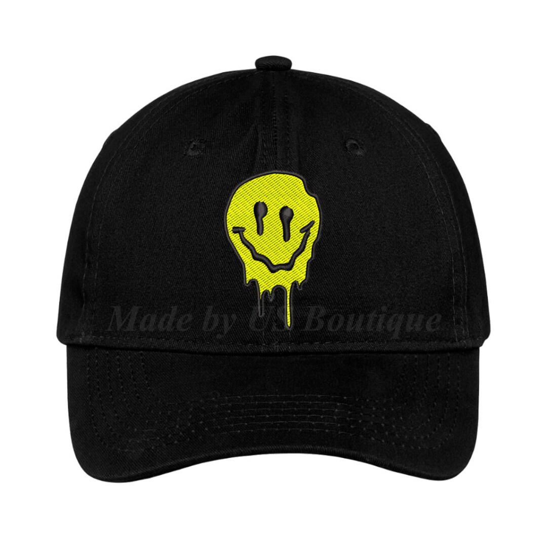 Acid Smiley Face Hat House Music DJ Techno EDM Drum and Bass Tech House ...