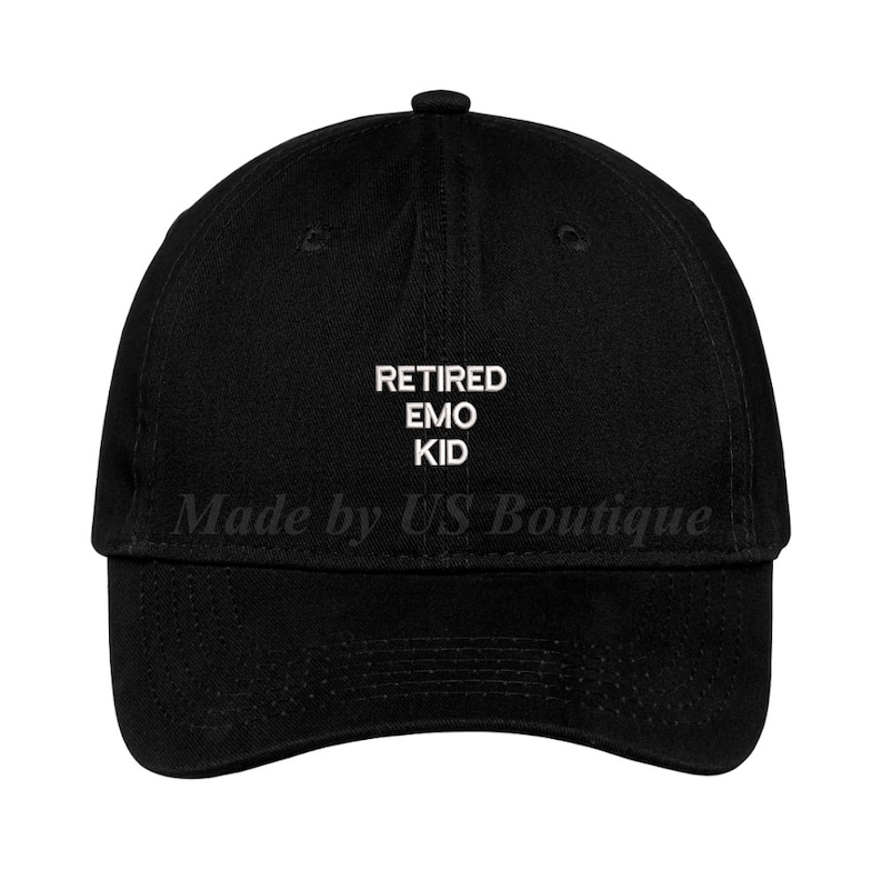 Retired Emo Kid Hat Embroidered Baseball Dad Cap MAGA HAT, Emo Hat ...