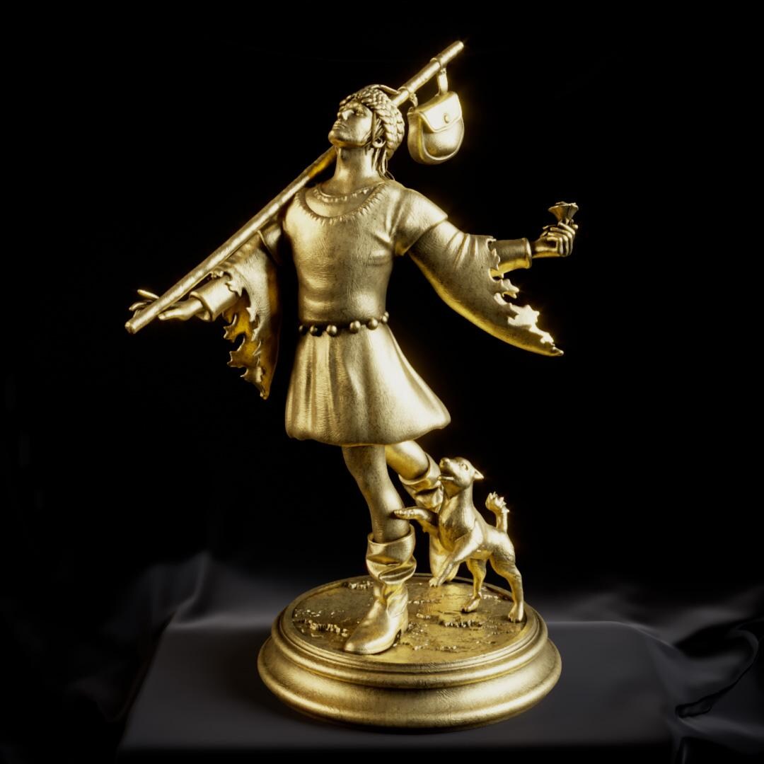 Rider-waite's the Fool Figure - Etsy