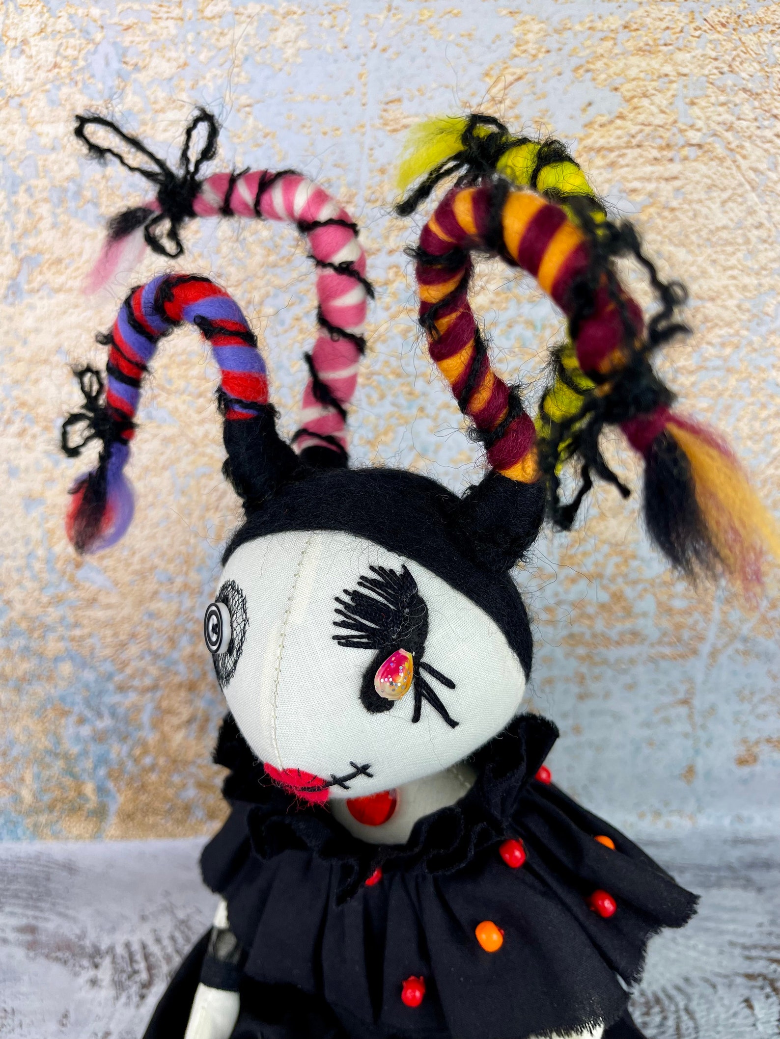 OOAK Doll, Monster Doll, Pretty Scary Dolls, Gothic Emo Dolls, Creepy ...