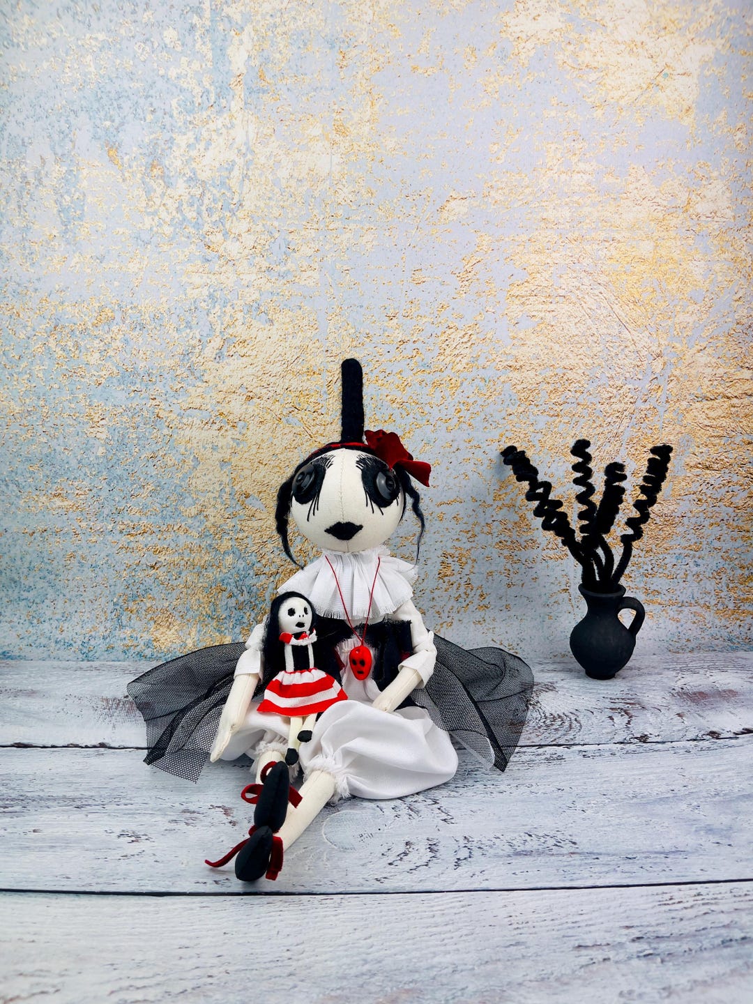 OOAK Doll, Monster Doll, Pretty Scary Dolls, Gothic Emo Dolls, Creepy ...