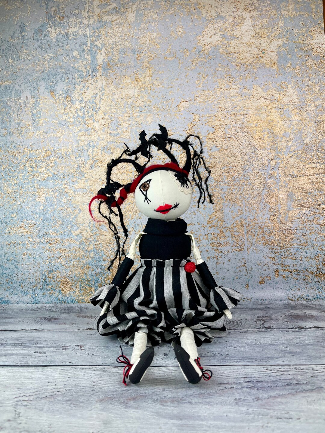 OOAK Doll, Monster Doll, Pretty Scary Dolls, Gothic Emo Dolls, Creepy ...