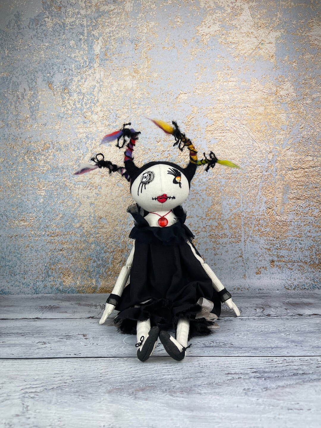 OOAK Doll, Monster Doll, Pretty Scary Dolls, Gothic Emo Dolls, Creepy ...