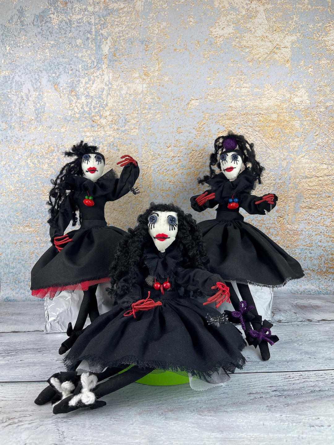 OOAK Doll, Monster Doll, Pretty Scary Dolls, Gothic Emo Dolls, Creepy ...