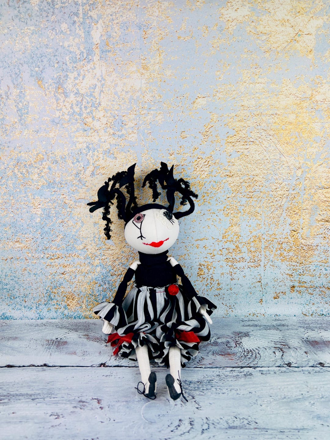 OOAK Doll, Monster Doll, Pretty Scary Dolls, Gothic Emo Dolls, Creepy ...