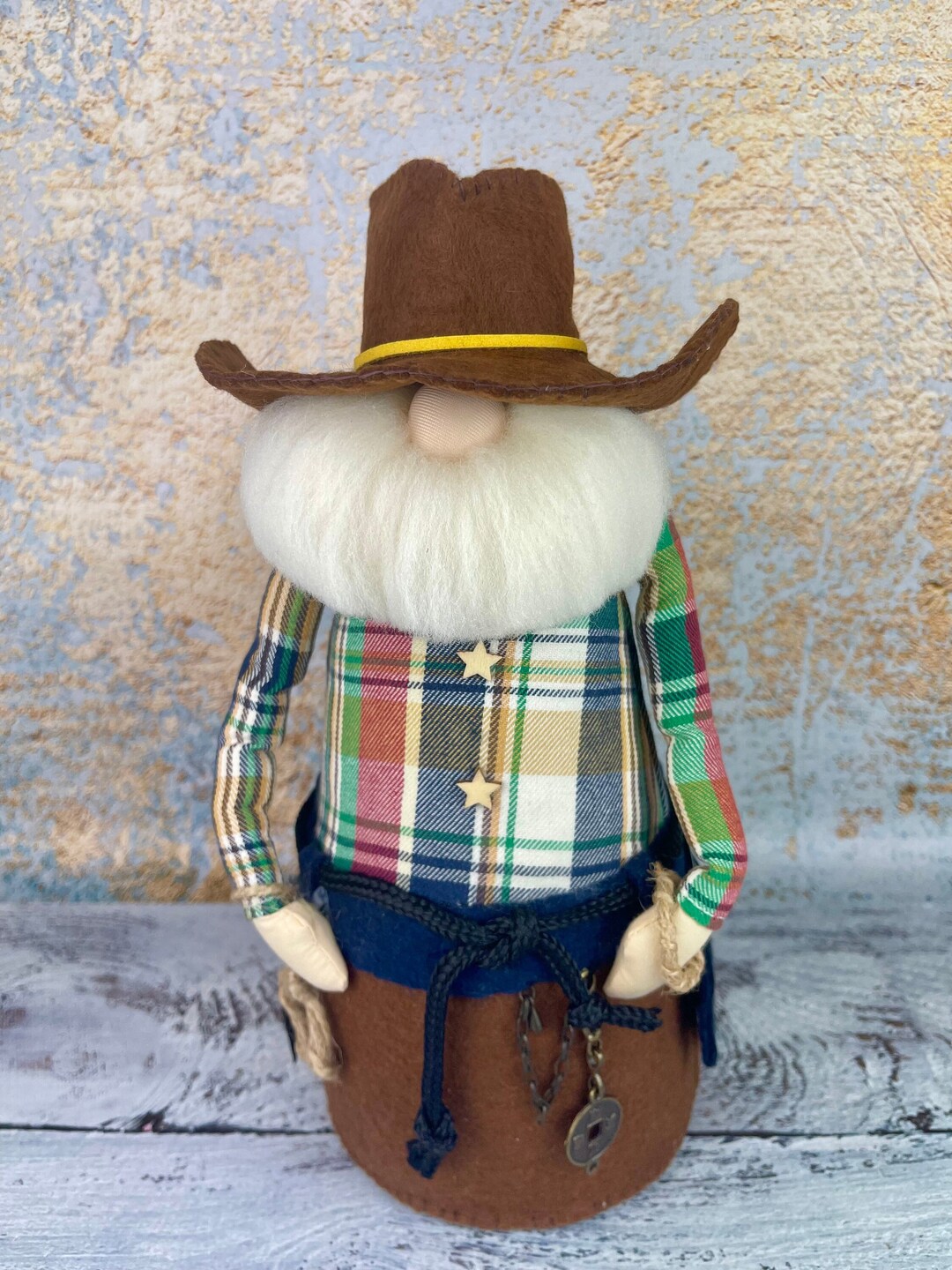 Cowboy Plush Toy Western Decor Gnome Cowboy Ranch Signs Cowboy ...