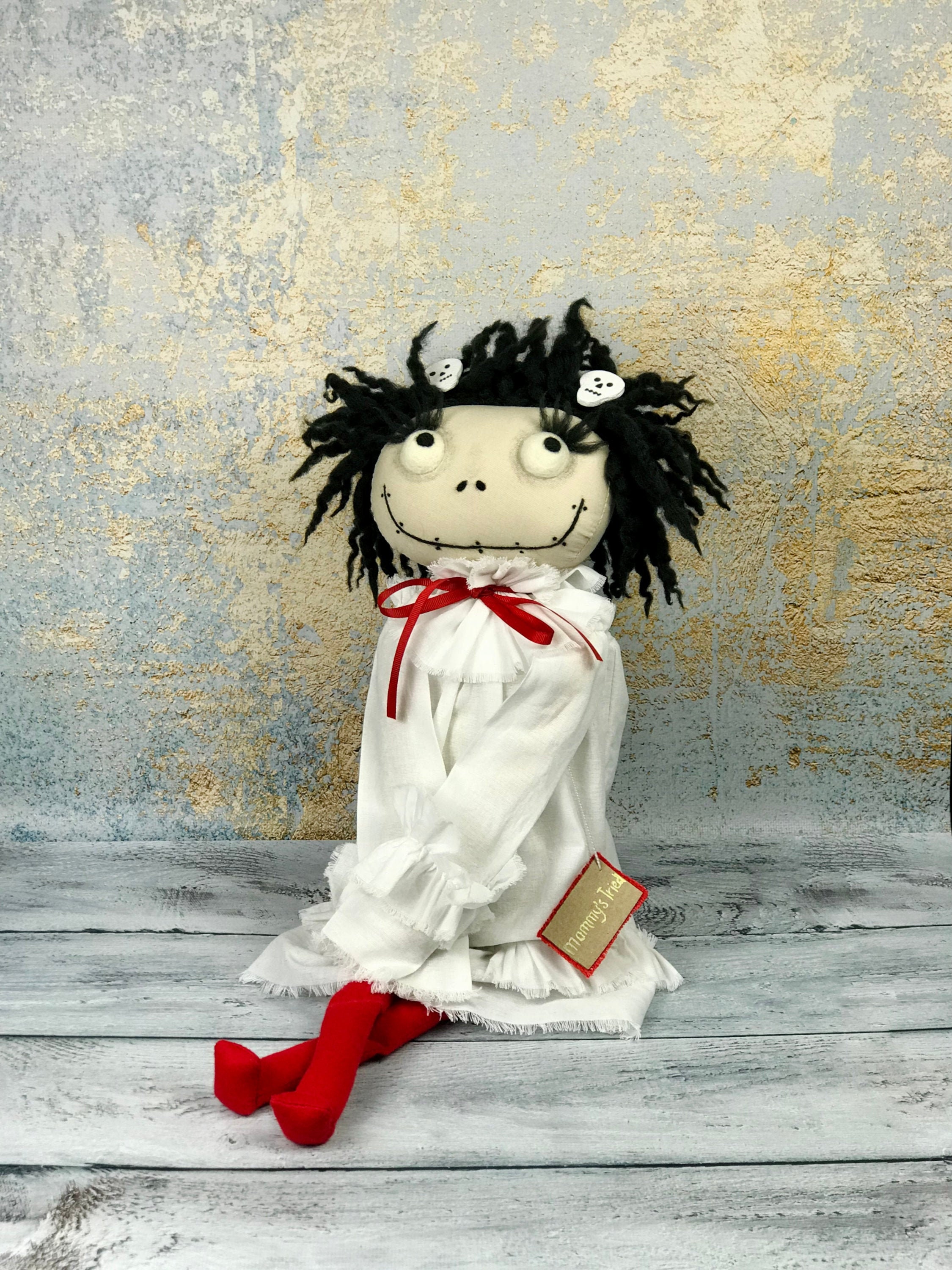 OOAK doll Monster doll pretty scary dolls Gothic Emo dolls - Etsy México