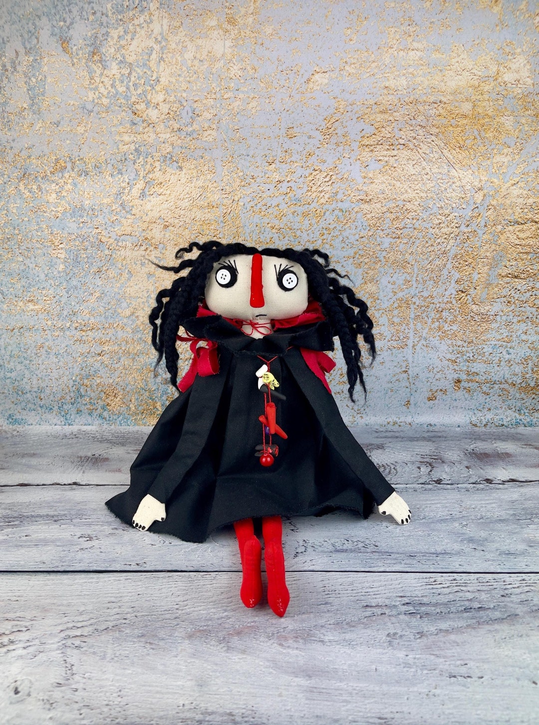 OOAK Doll, Monster Doll, Pretty Scary Dolls, Gothic Emo Dolls, Creepy ...