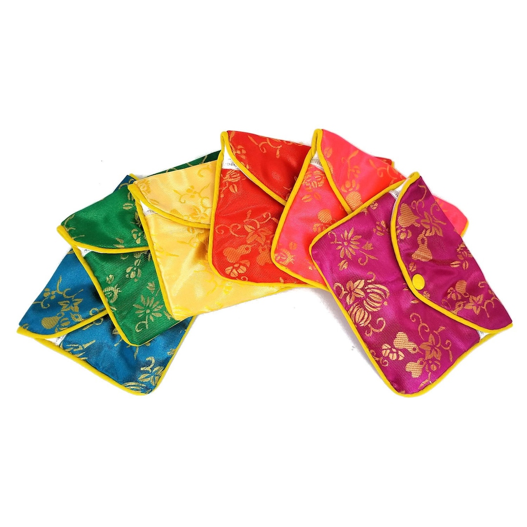 Jewelry Chinese Silk Pouches Chain Gift Display 4.5" X 3.5" - 12 ...