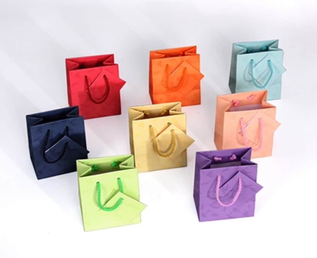 100 Premium Assorted Color Gift Bags - High Quality - Etsy