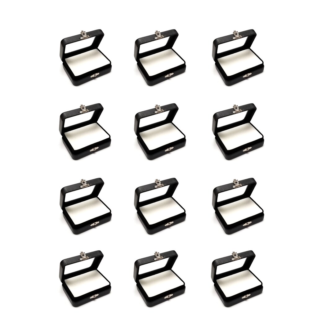 Gemstone Leatherette Display Box With Reversible Padded Insert 3 3/8" X ...