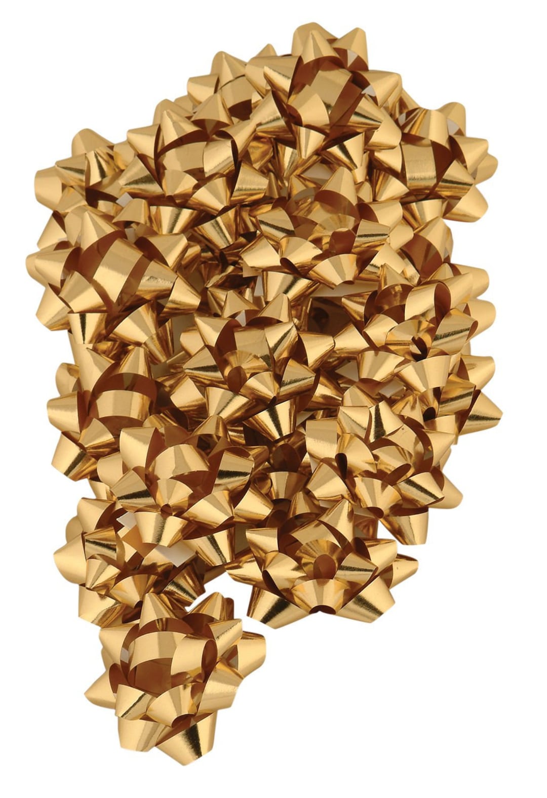 100pc Metallic Star Bows for Gift Wrapping - GOLD Special Occasionbow ...