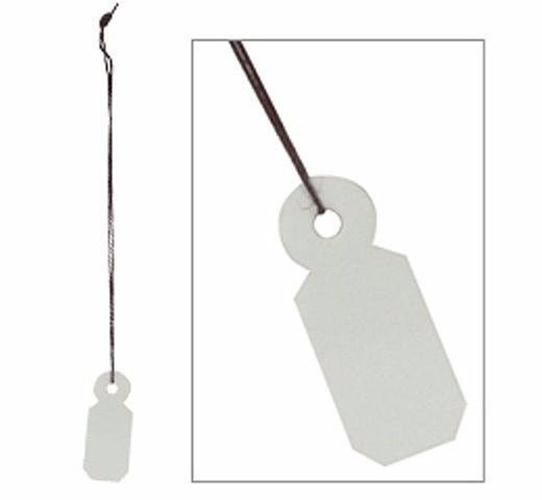 Jewelry String Tags W/ Durable Cardboard Label - Box of 1,000 - Etsy