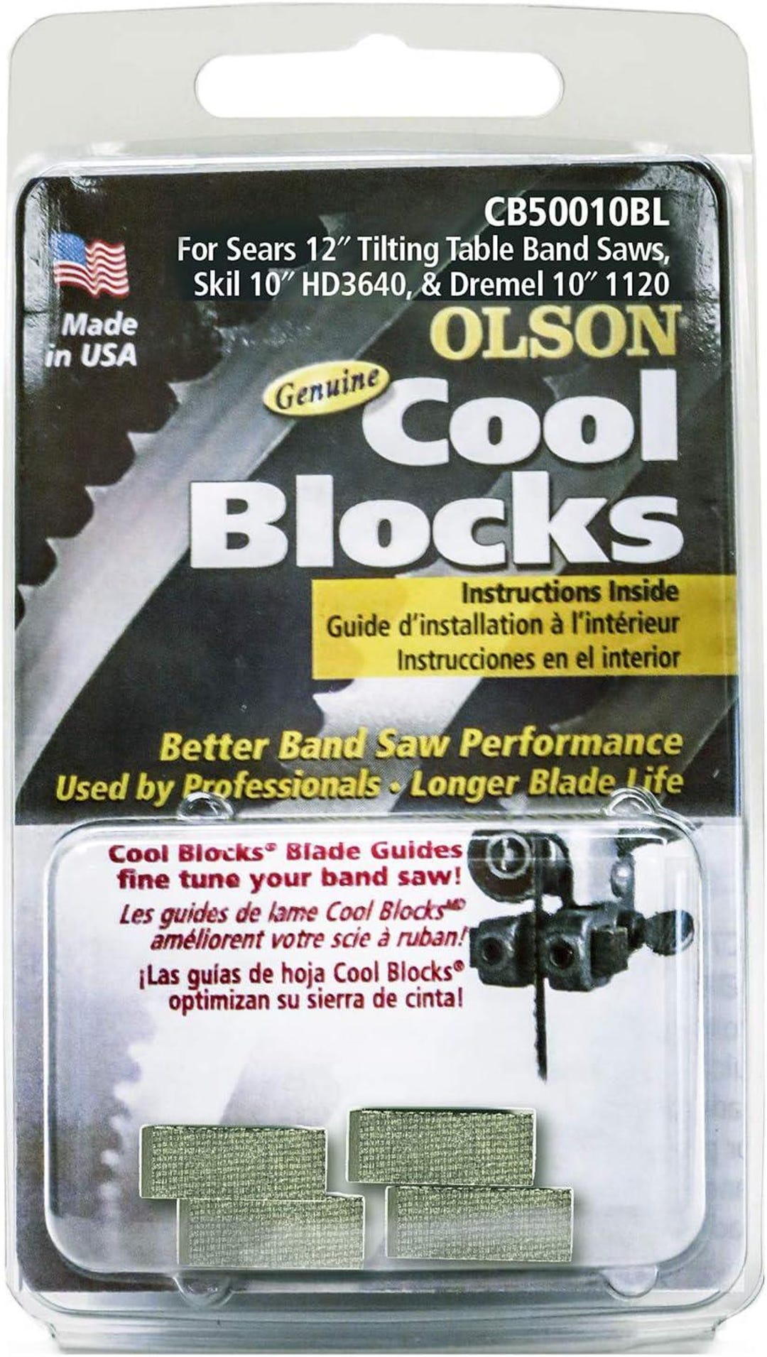 OLSON SAW CB50010BL 12-inch Sears TTB Band Saw Accessory Cool Blocks - Etsy