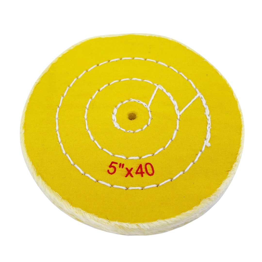 5" Buffing Wheel Polishing Yellow Chemkote Hard Density 3 Row 40 Ply ...