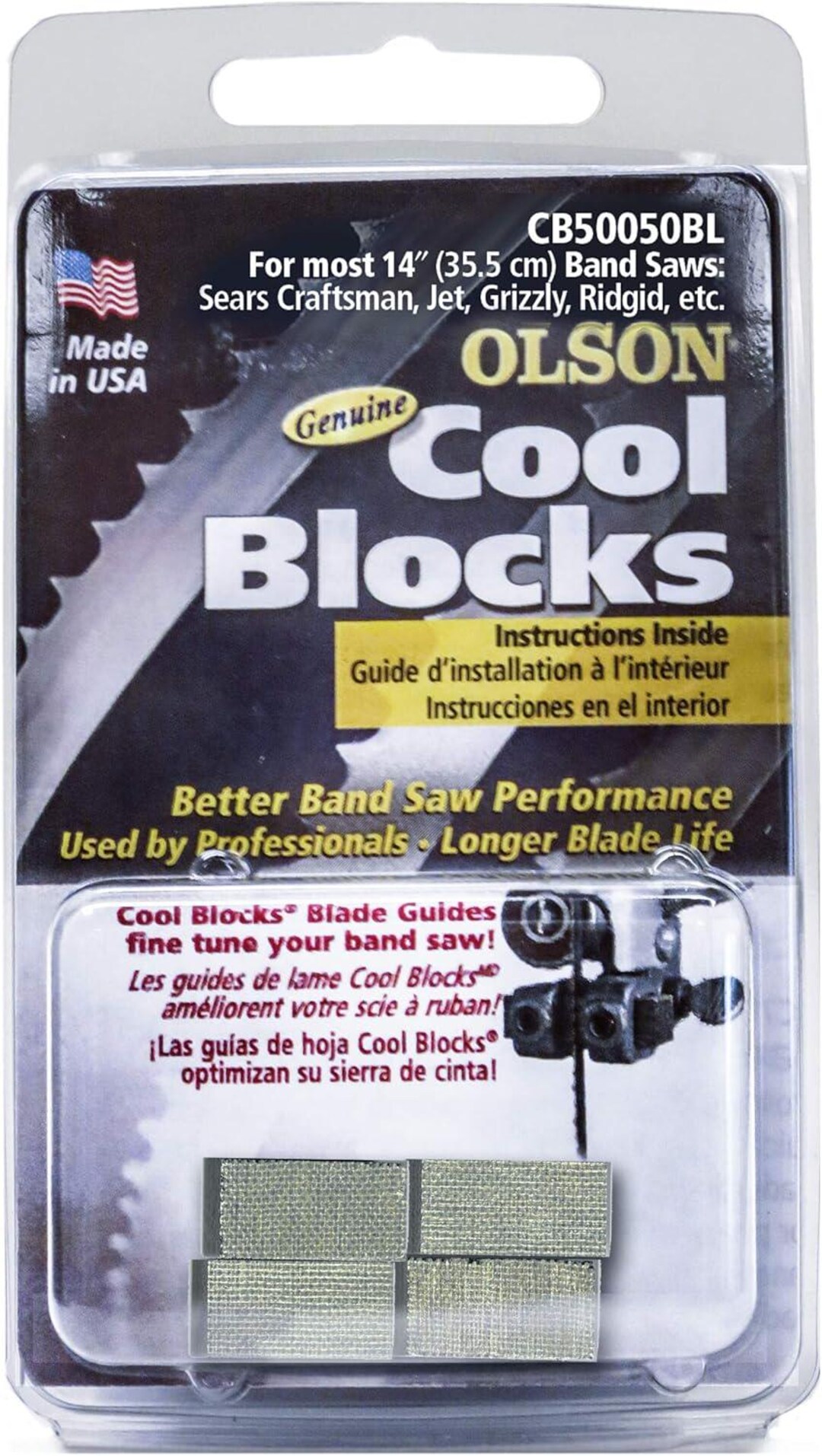 OLSON SAW CB50050BL 14" Band Saw Accessory Cool Blocks - Etsy