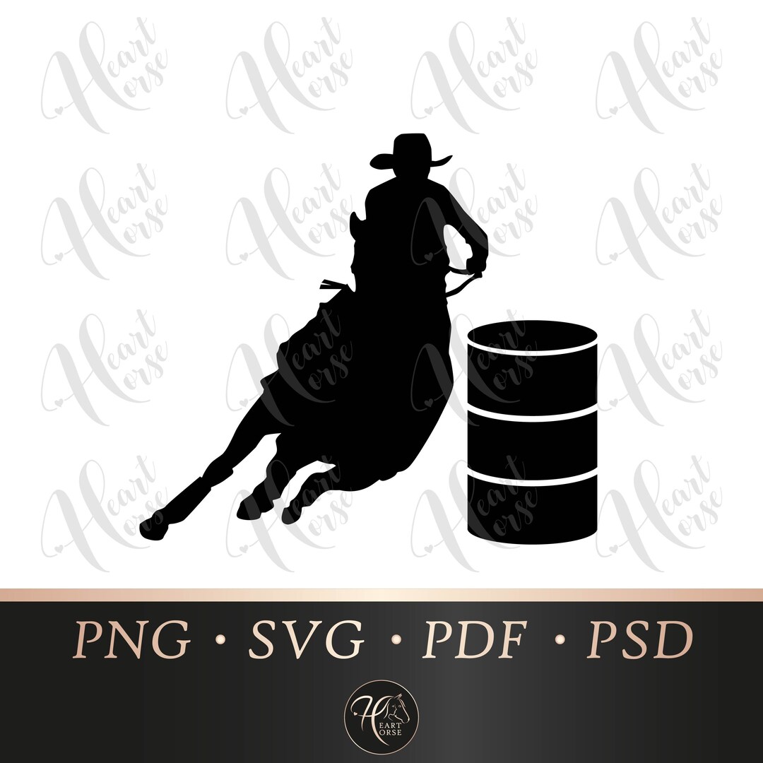 Barrel Racer Svg, Barrel Racing Svg, Barrel Racer Silhouette, Rodeo Svg ...