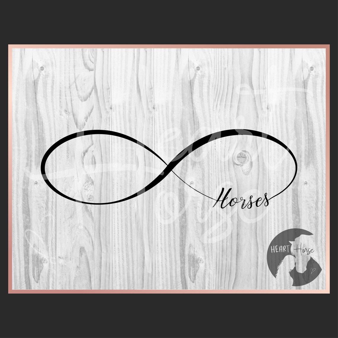 Horse Infinity Symbol Svg Horse Silhouette Svg Equestrian | Etsy
