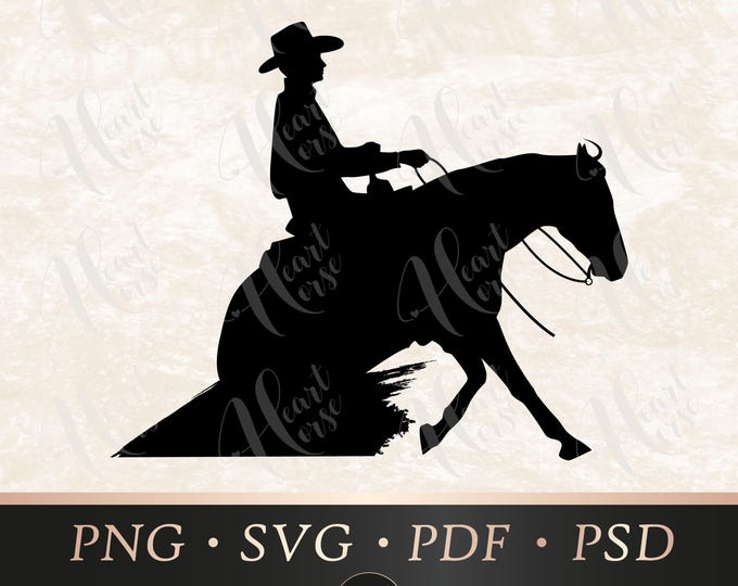 Sliding Stop Svg | Reining Horse SVG | Let It Slide Svg | Reining ...