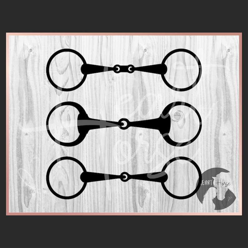 Juego de silueta snaffle bit, svg bit de caballo, logotipo ecuestre ...