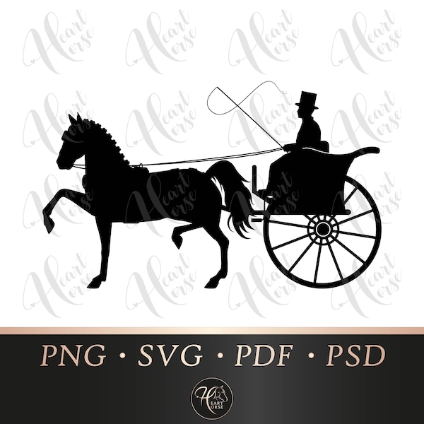 Carriage Silhouette - Etsy