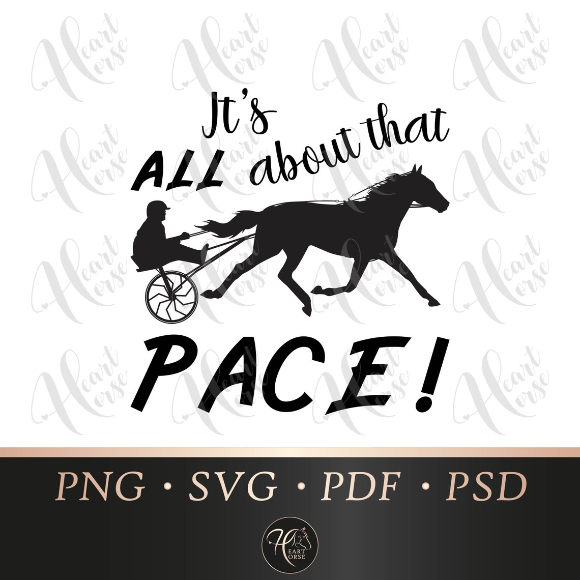 It's All About That Pace Svg, Harness Racing Silhouette, Harness Racing ...