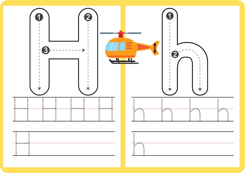 Tracing Alphabet A-Z - Etsy