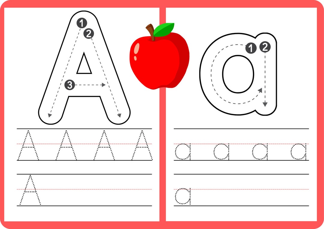 Tracing Alphabet A-Z - Etsy