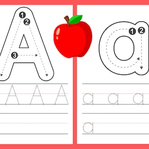 Tracing Alphabet A-Z - Etsy