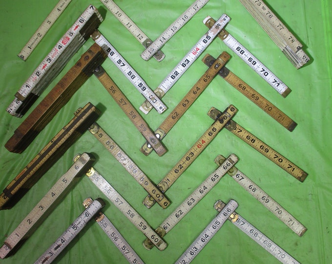 Six Folding Rulers. Craftsman, Craftsman Extension, Lufkin, Lufkin ...