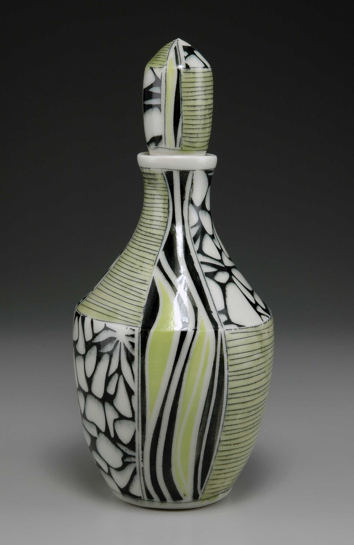 Handmade Ceramic Bottle, Decanter, with Stopper, Oval - Etsy.de