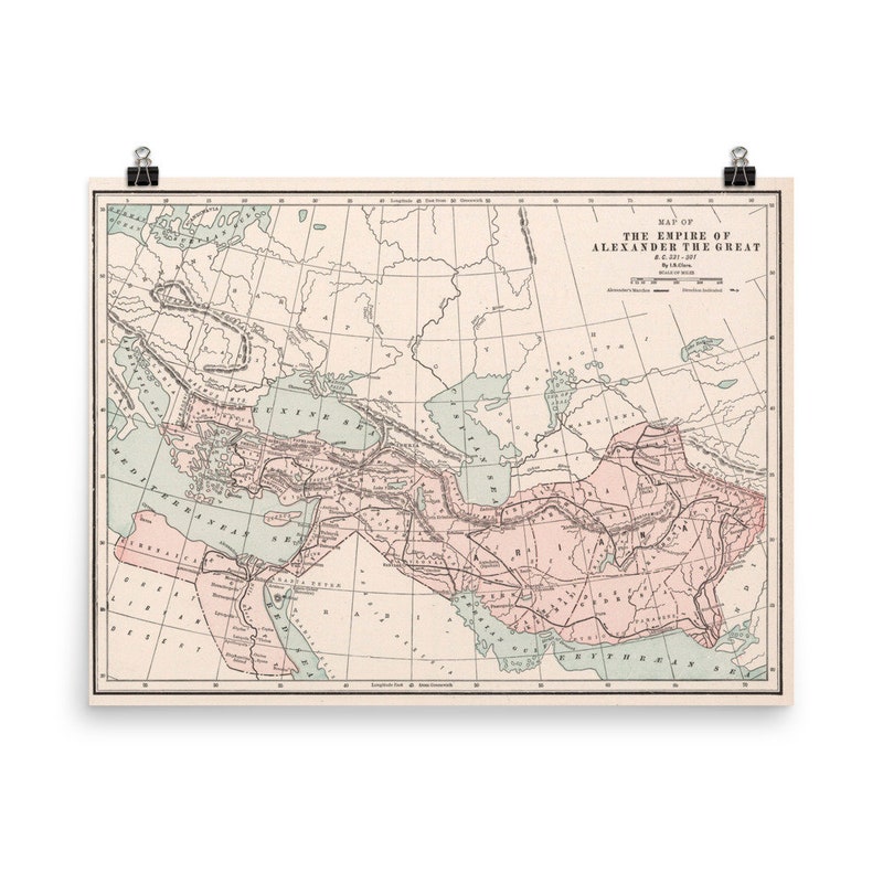 Alexander der große karte - Etsy.de