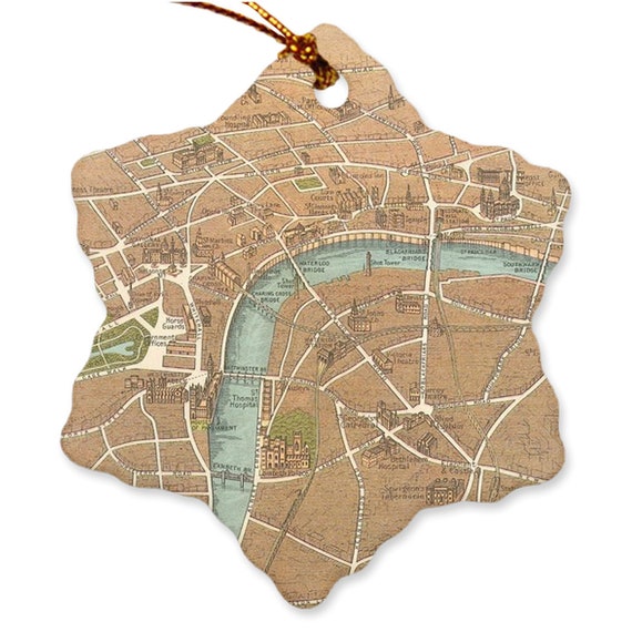 Old London England Map 1887 Vintage United Kingdom Capital | Etsy