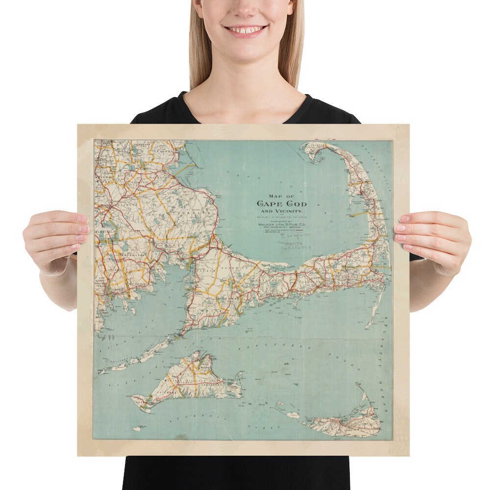 Paper Cape Cod Map