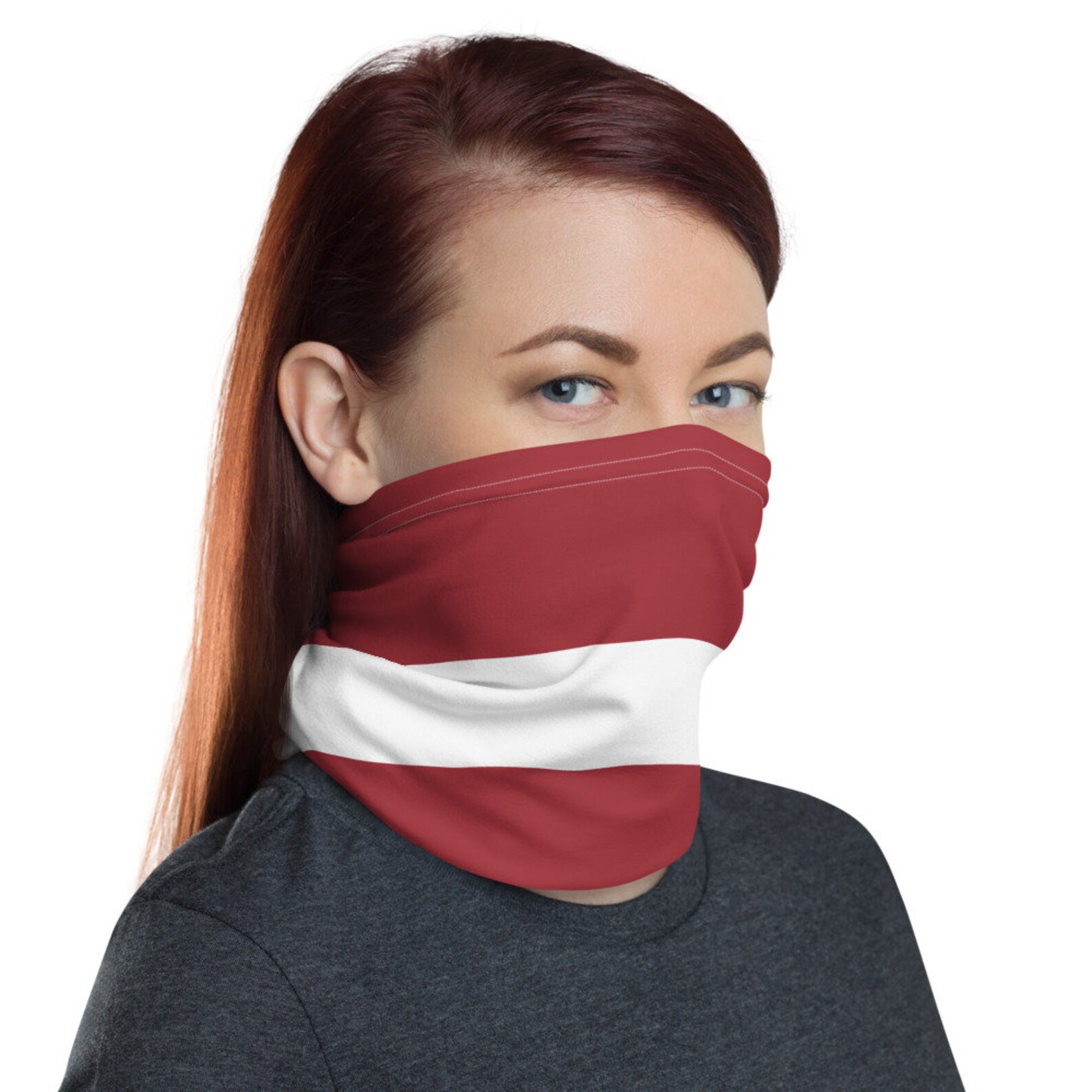 Latvia Flag Face Mask Latvian Pride & Ancestry Neck Gaiter | Etsy