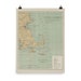 Vintage Cape Cod Lighthouses Map 1898 Coastal Massachusetts Nautical ...